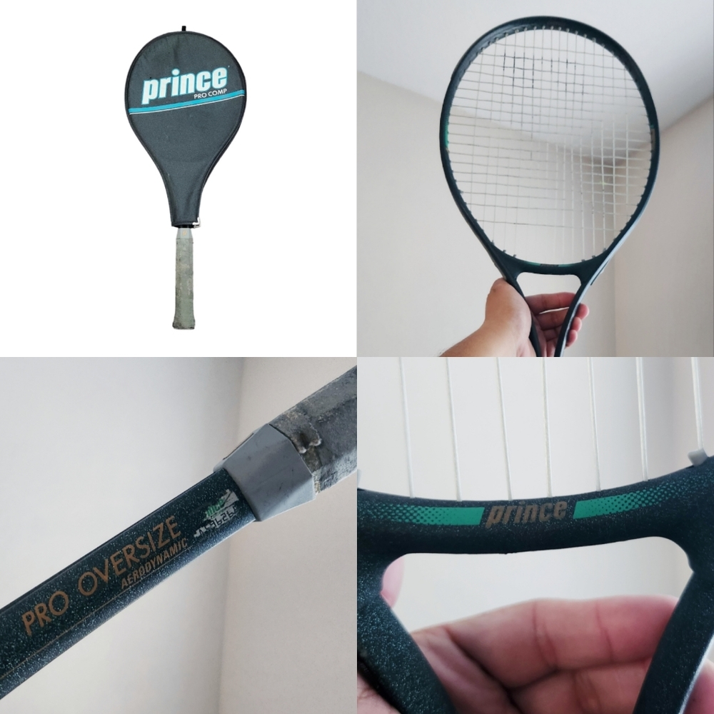 Vtg Rare Prince Pro Oversize Aerodynamic Tennis Racqu… - Gem